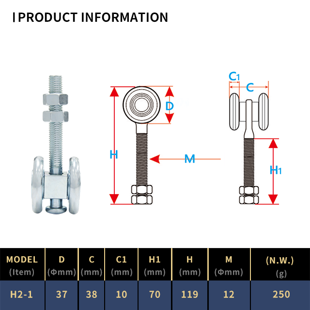 Gavanized Steel Door Track Hanger Box Rail Hanger with Ball Bearings ...